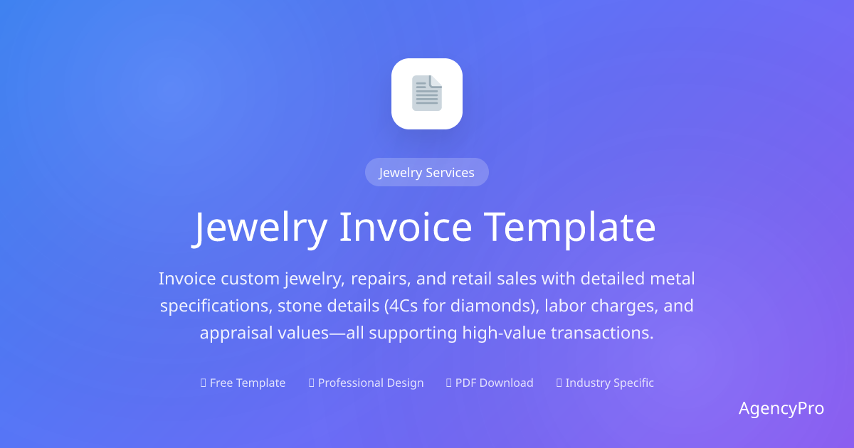 Free Jeweler Invoice Template