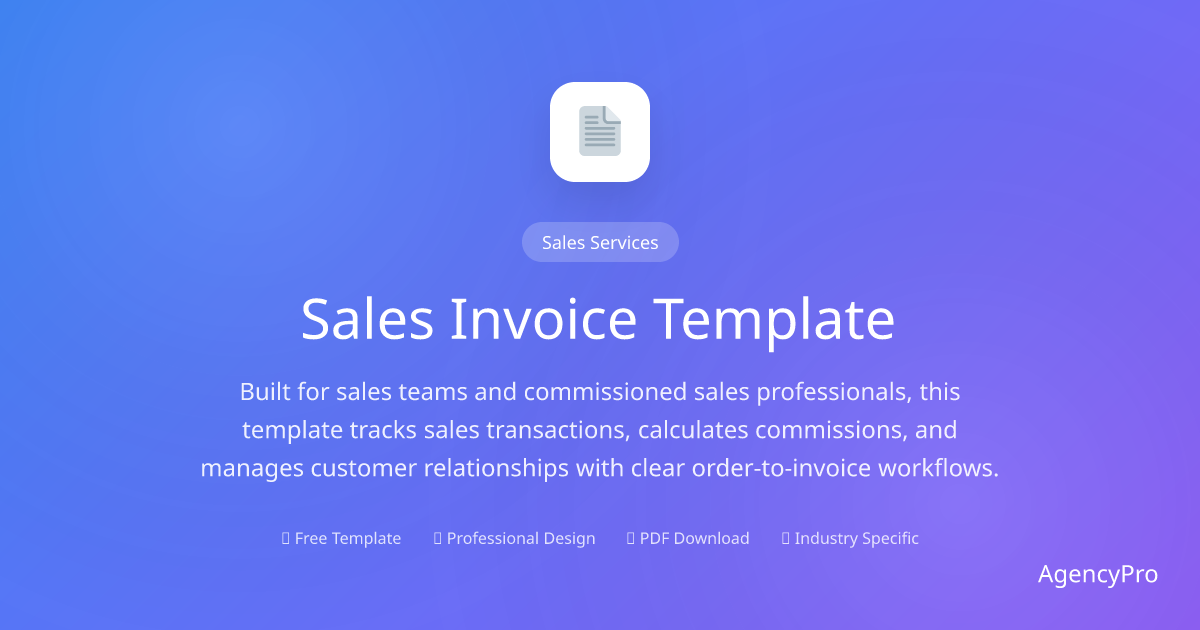 Sales Invoice Template